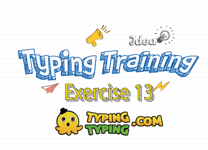 Typing Training: Exercise 13 - TypingTyping